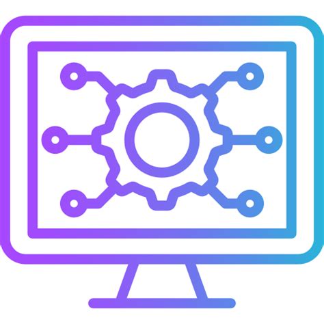 System Integration Generic Gradient Outline Icon