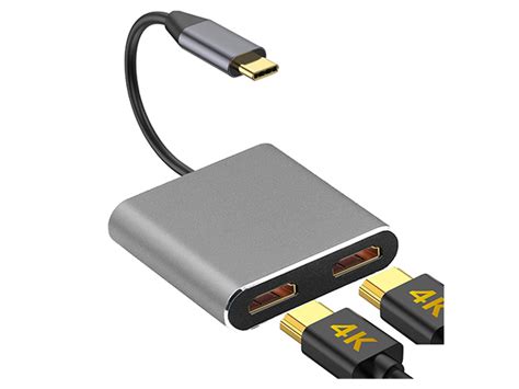 USB C To Dual HDMI Adapter TheChive University