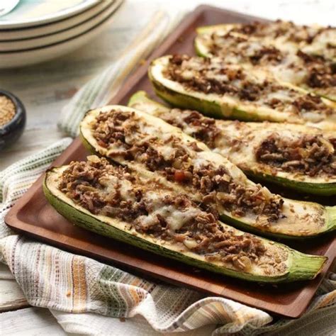 Abobrinha Recheada Com Carne Moída Recette
