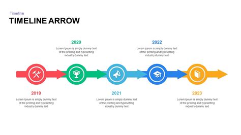 Timeline Arrow PowerPoint Template And Keynote Slide