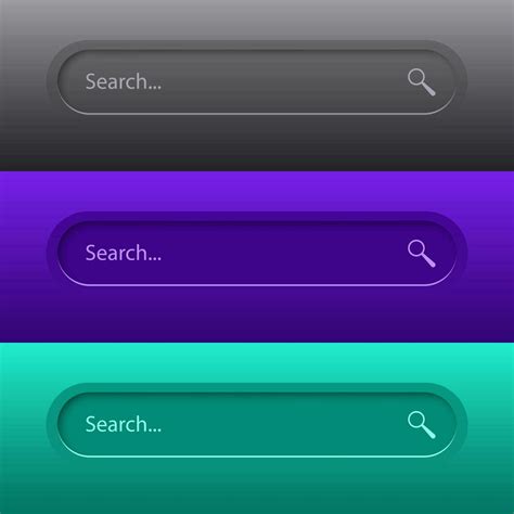 Search Bar For Ui Design And Web Site Search Address And Navigation Bar Icon Vector