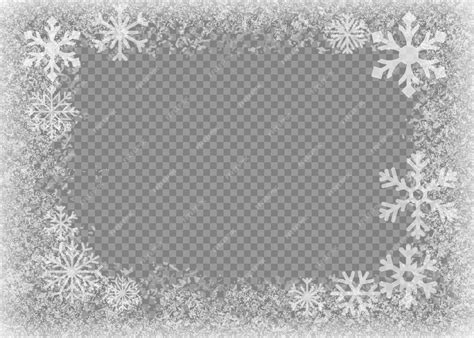 Premium Vector Snow Frame Frozen Window Window Frozen Glass Ice