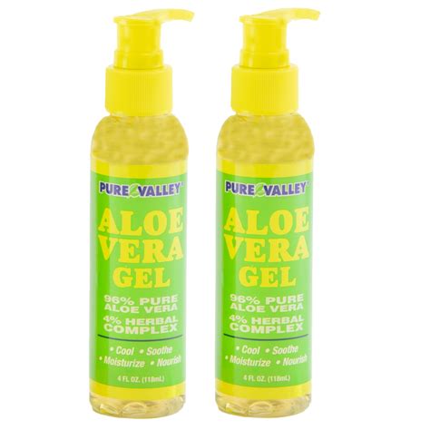Pure Valley Aloe Vera Gel 4 Fl Oz 2 Pack
