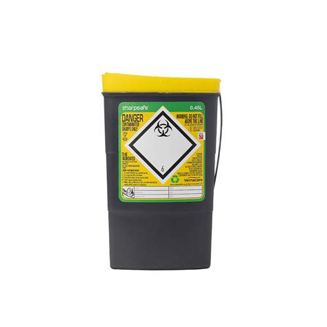 0 45l Sharps Disposal Container Sharpsafe Safe And Sustainable