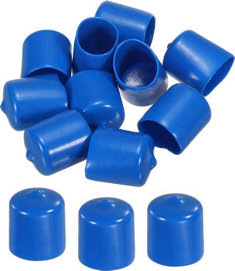 MECCANIXITY 10pcs Rubber End Caps Cover 7 8 Inch Vinyl Screw Thread