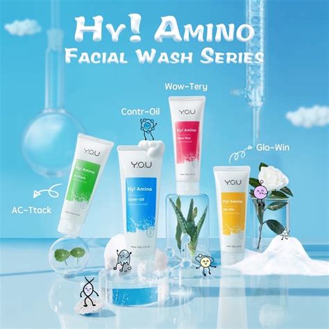 Jual YOU Hy Amino Facial Wash Series Sabun Cuci Muka YOU Shopee