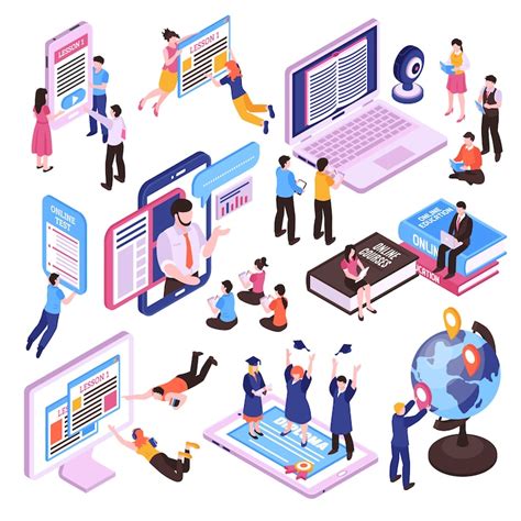 학생 Isometric 이미지 Freepik에서 무료 다운로드