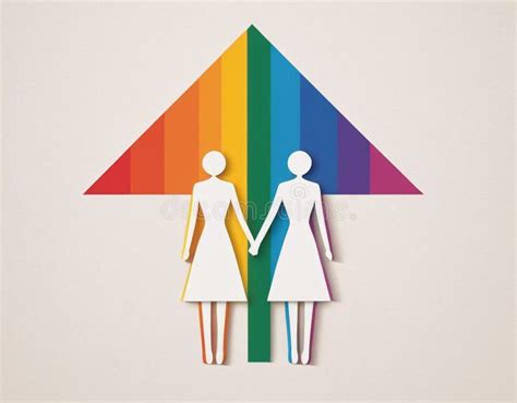 Lesbian Wedding Illustration Ai Generated Stock Illustration