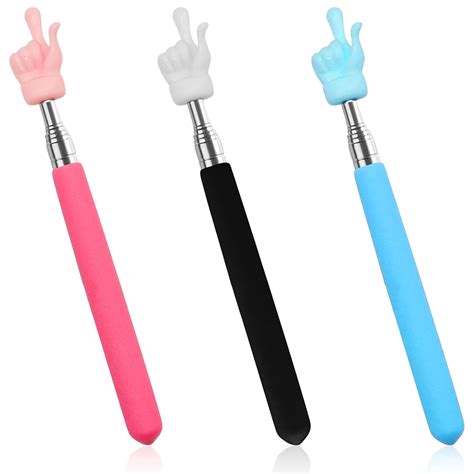 3 Pcs Telescopic Teachers Pointer Mini Hand Pointers Finger Pointer