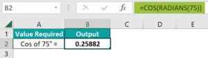 COS Excel Function Formula Examples How To Use