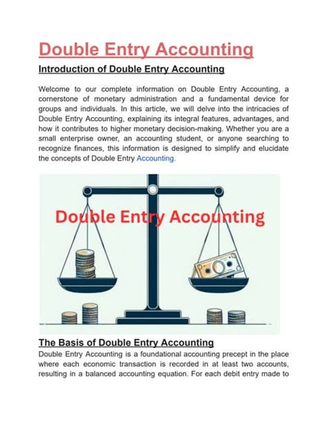 Effect Of Double Entry Systempdf