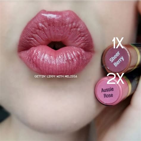 Lipsense Layering 1x Sheer Berry 2x Aussie Rose 💙💋💄 Gettin Lippy With