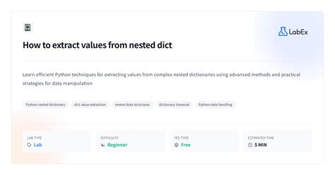 How To Extract Values From Nested Dict Labex