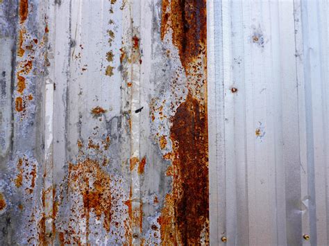 Corroded Metal Background The Metal Walls Have Rust Spots Rusted Metal Background With Rust