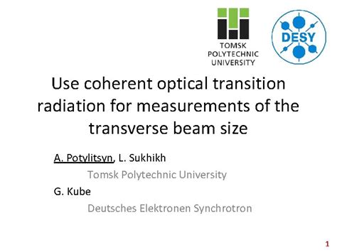 Use Coherent Optical Transition Radiation For Measurements Of