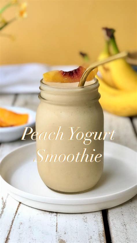 Refreshing Peach Yogurt Smoothie