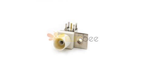 Elecbee B Code Fakra Right Angle Male Plug Pcb Through Hole Vehicle