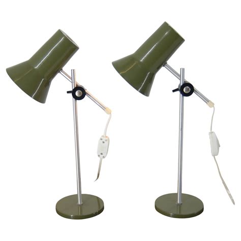 Pair Of Tall Mid Century Danish Walnut Table Lamps 1960s At 1stdibs