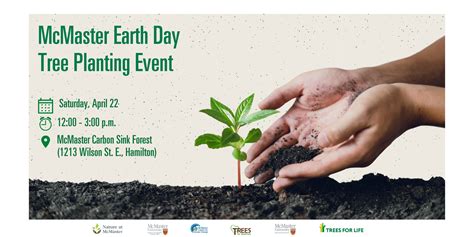 McMaster Earth Day Tree Planting Event Nature McMaster