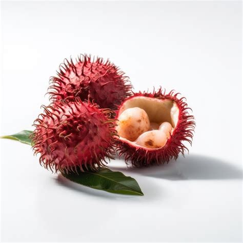 Premium Ai Image Rambutan Fruit Isolated On White Background