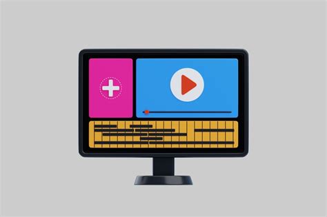 Video Editing Timeline Monitor Display 3d Incl Monitor And Editing Envato