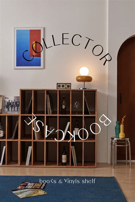 콜렉터북케이스 Lp장 깊은 원목책장 4칸 6칸 모음 J203aa