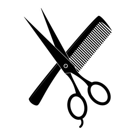 Scissor And Comb Clip Art