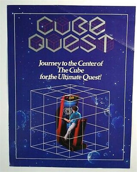 Cube Quest Arcade Flyer Simutrek Retro Video Game Art Print Promo Sheet