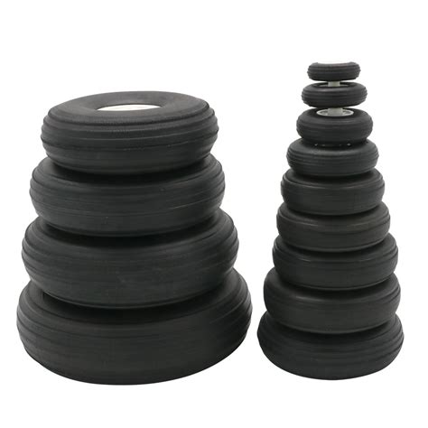 2pcslot High Elastic Rubber Wheel For Rc Fixed Wing Airplanediameter