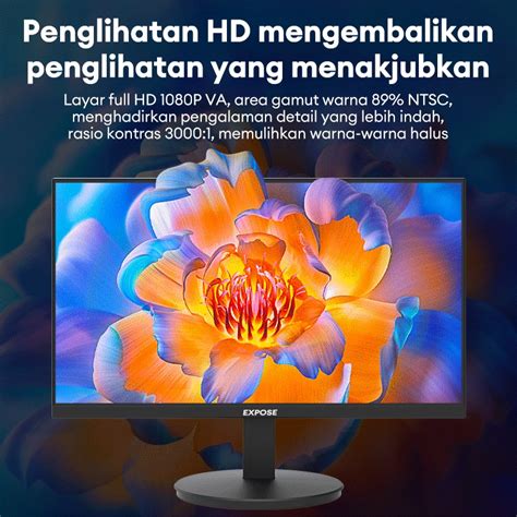 Jual Monitor PC Monitor 24 Inch Tampilan Layar HD 1080P Monitor Kantor Pemantau Komputer