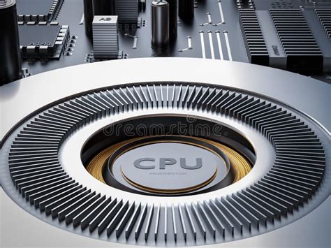 Processor Microchip Interconnected Receiving And Sending Information Concept Of Technology