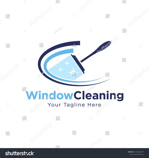 Window Cleaning Logo Vector Template Window Stock Vector Royalty Free