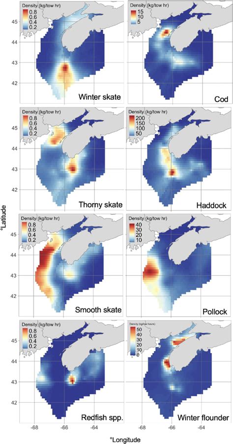 Species Distributions Shown Are The Mean Estimated Distributions Download Scientific Diagram