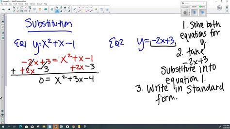 8 4 Solving Nonlinear Systems Of Equations Youtube