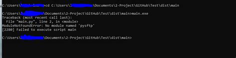 Python 3x Erreur En Utilisant Pyinstaller Et Pysftp Python