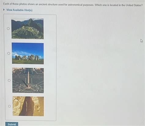 Solved Each Of These Photos Shows An Ancient Structure Used For