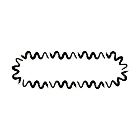 Grunge Frame Rectangle Wave Outline Elongated Texture Element Border