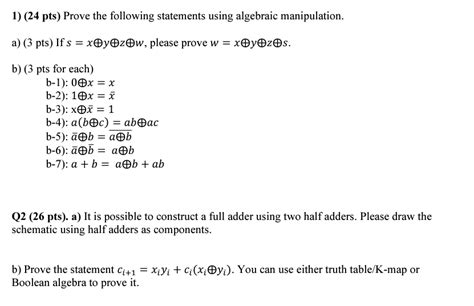 Solved A 3 Pts If S Xyzw Please Prove W Xyzs B Chegg Com