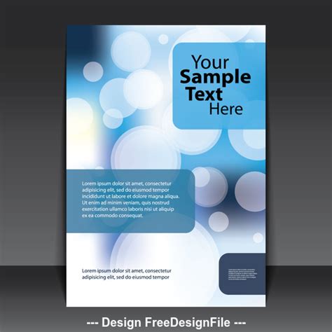 Brochure Sample Text Design Template Vector Free Download