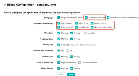 Attendance Based Billing Setup Guide 1core Help