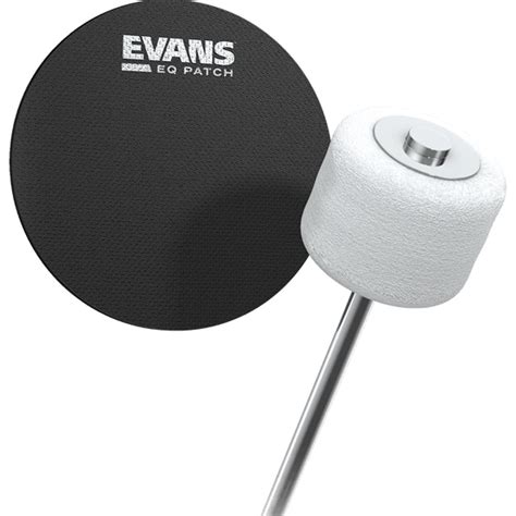Evans Eq Bass Drumhead Patch Black Single Alto Music