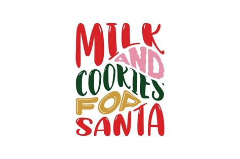 Premium Vector Milk And Cookies For Santa Svg