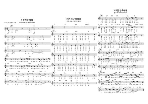 Praise List 대전 4월30일 일요2부 찬양콘티