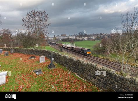 2 Direct Rail Services Class 66 Locomotives Passing Bentham With A