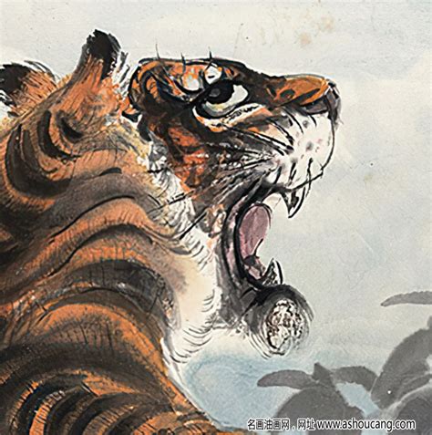 张善孖国画 山鸣谷应 高清大图下载 名画油画网