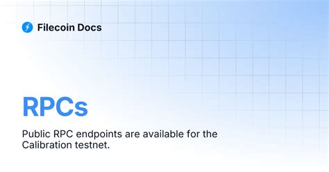 Rpcs Filecoin Docs