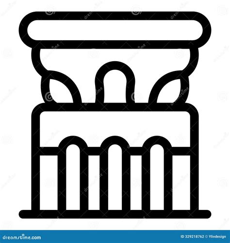 Ancient Column Representing Classical Architecture And History Stock