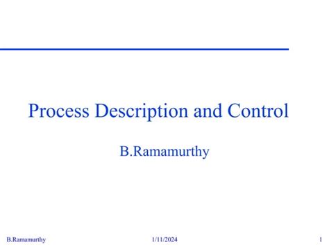 Process Control Block Ppt In Operating System PPT