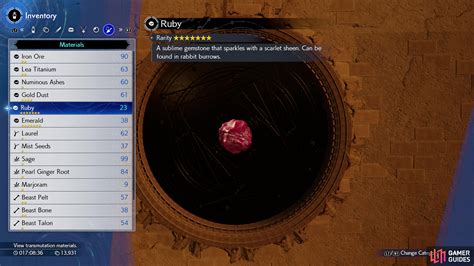 Ruby Final Fantasy Vii Rebirth Database Gamer Guides®