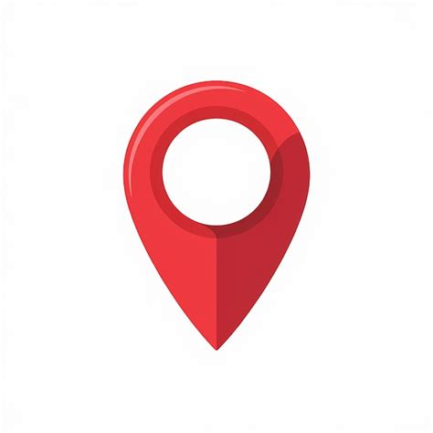 A Red Location Pin Commonly Used In Maps And Navigation Apps Premium Ai Generated Vector